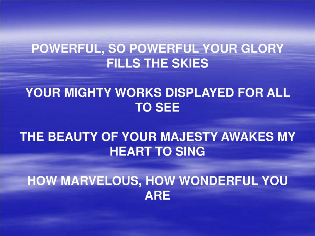 PPT - WONDERFUL, SO WONDERFUL IS YOUR UNFAILING LOVE YOUR CROSS HAS ...