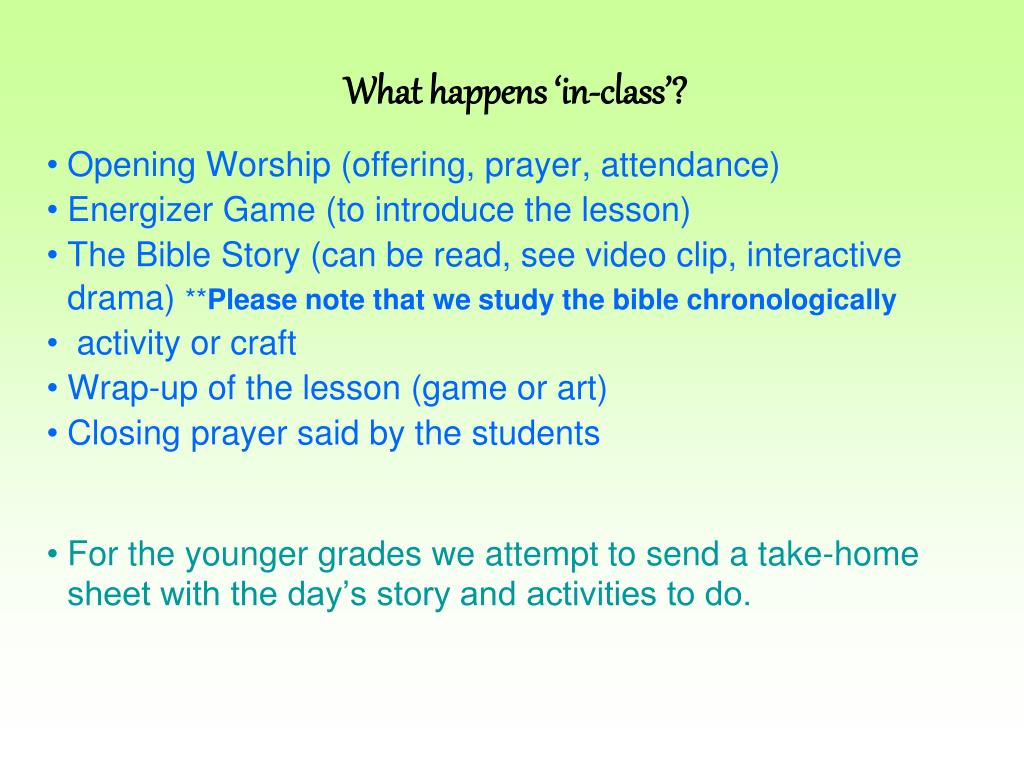 PPT - The Ministry of Sunday School PowerPoint Presentation, free ...