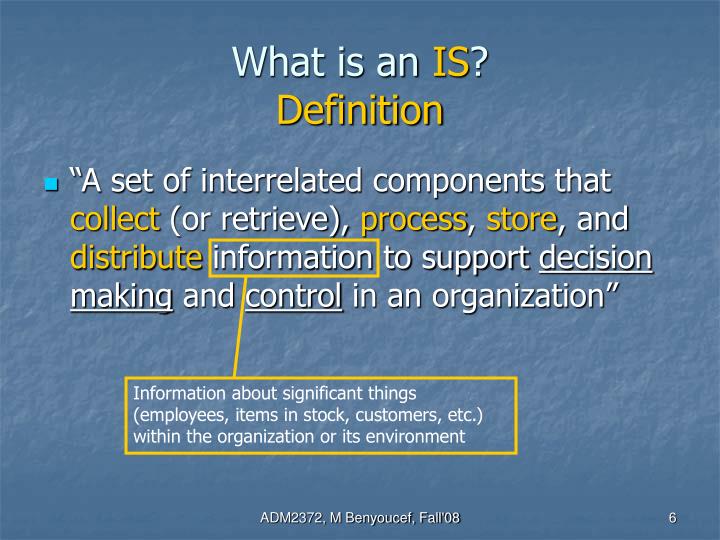 PPT - Lecture #1 (Part 1) Foundations of Information Systems in ...
