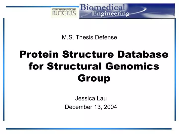PPT - Protein Structure Database for Structural Genomics Group ...