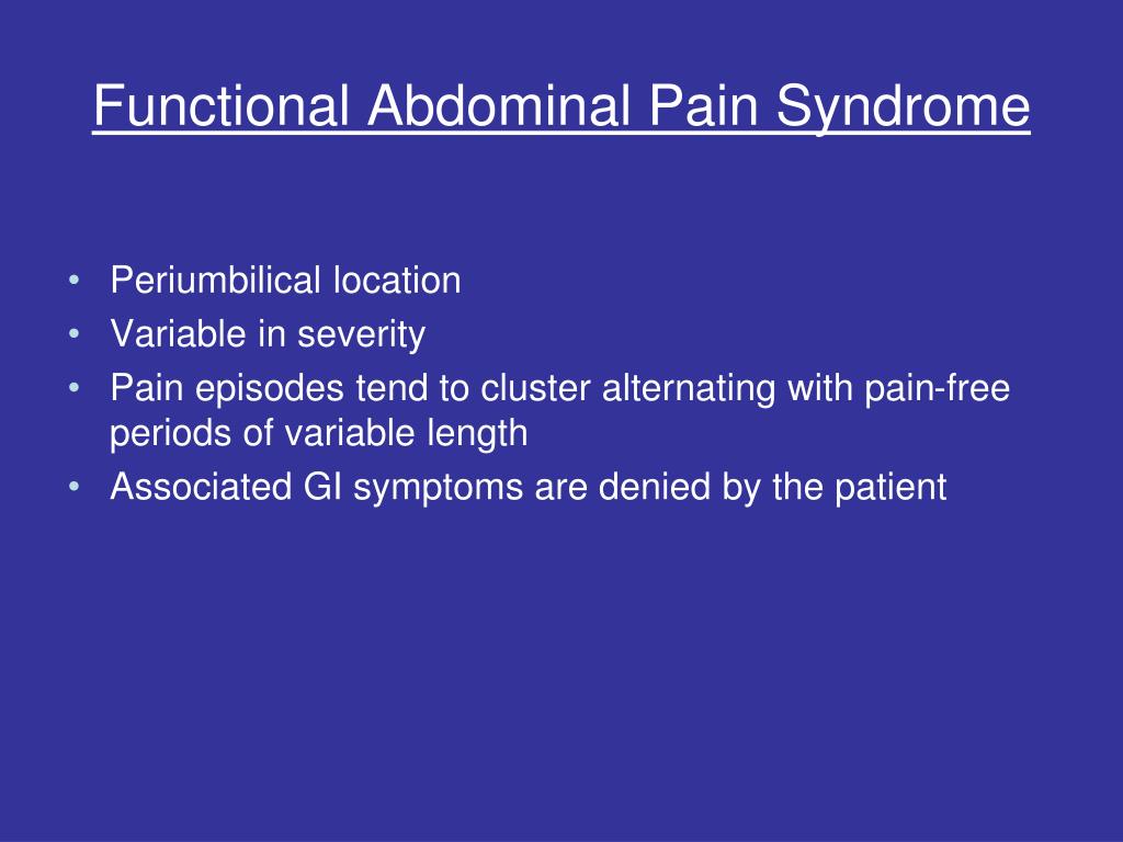 PPT - Recurrent Abdominal Pain In Childhood and Adolescence PowerPoint ...
