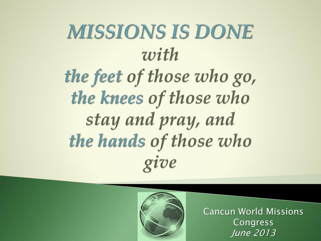 PPT - Cancun World Missions Congress June 2013 PowerPoint Presentation ...