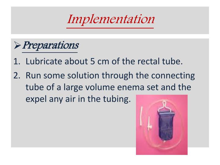 PPT - Administration of an Enema PowerPoint Presentation - ID:2947452