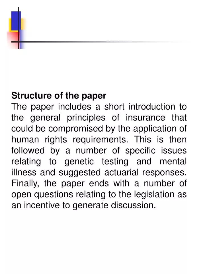 PPT - Structure of the paper PowerPoint Presentation, free download ...