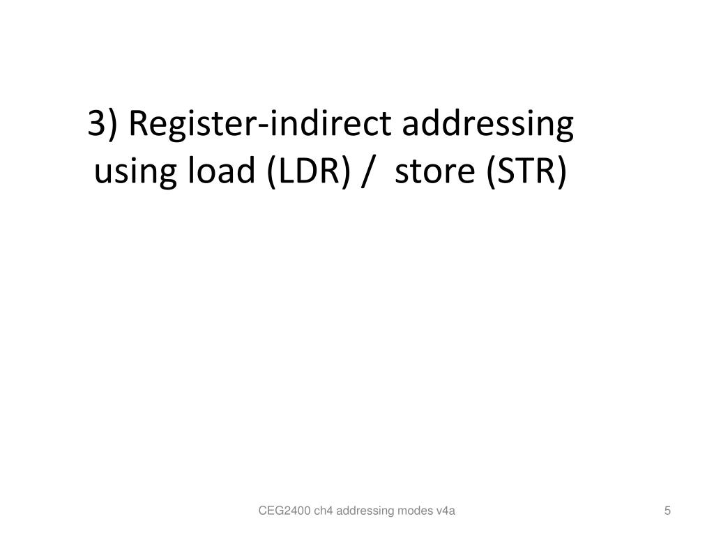 PPT - Chapter 4 Addressing modes PowerPoint Presentation, free download ...