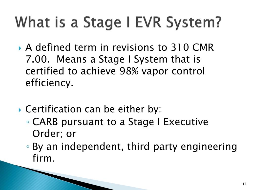 PPT - MassDEP Stage I-II Stakeholder Meeting March 27, 2013 PowerPoint ...