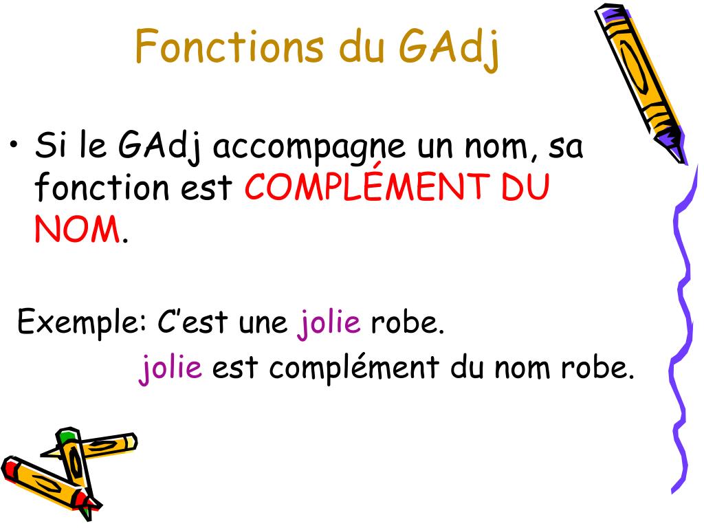 Ppt La Date Le Groupe Adjectival Powerpoint Presentation Free