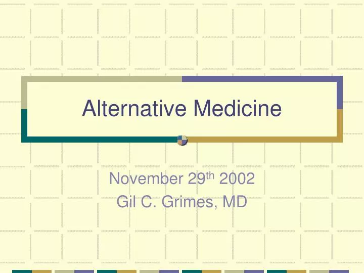 PPT - Alternative Medicine PowerPoint Presentation, free download - ID ...