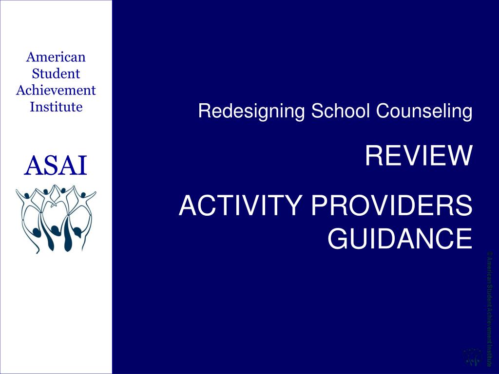 PPT - Redesigning School Counseling Program for Student Achievement ...