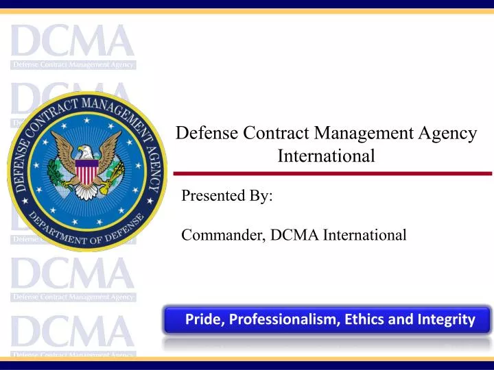 PPT - Defense Contract Management Agency International PowerPoint ...