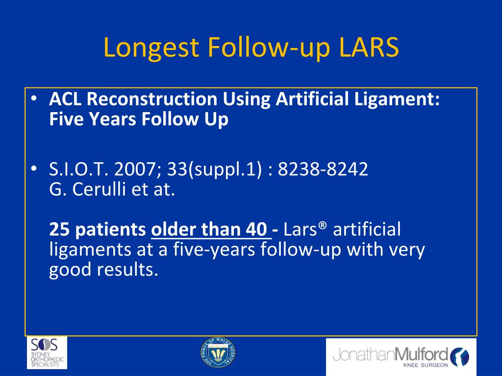 PPT - Sports Knee Surgery ACL Graft Choice PowerPoint Presentation ...