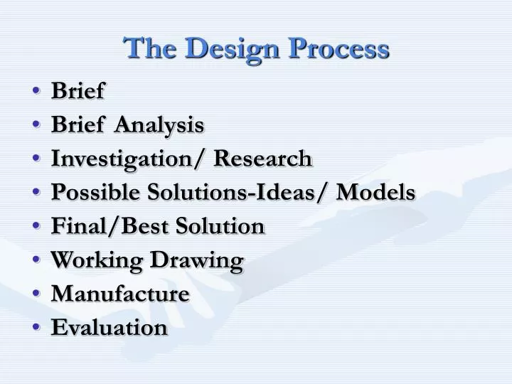 PPT - The Design Process PowerPoint Presentation, free download - ID ...
