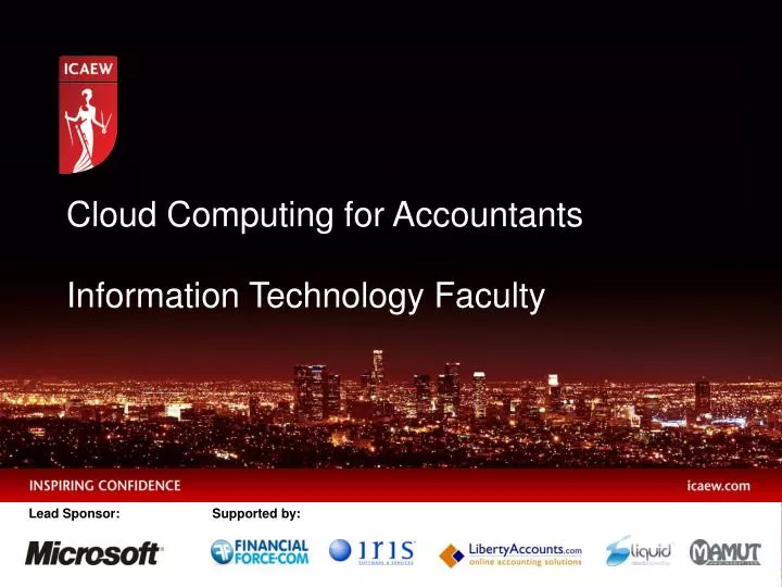 PPT - Cloud Computing for Accountants Information Technology Faculty ...