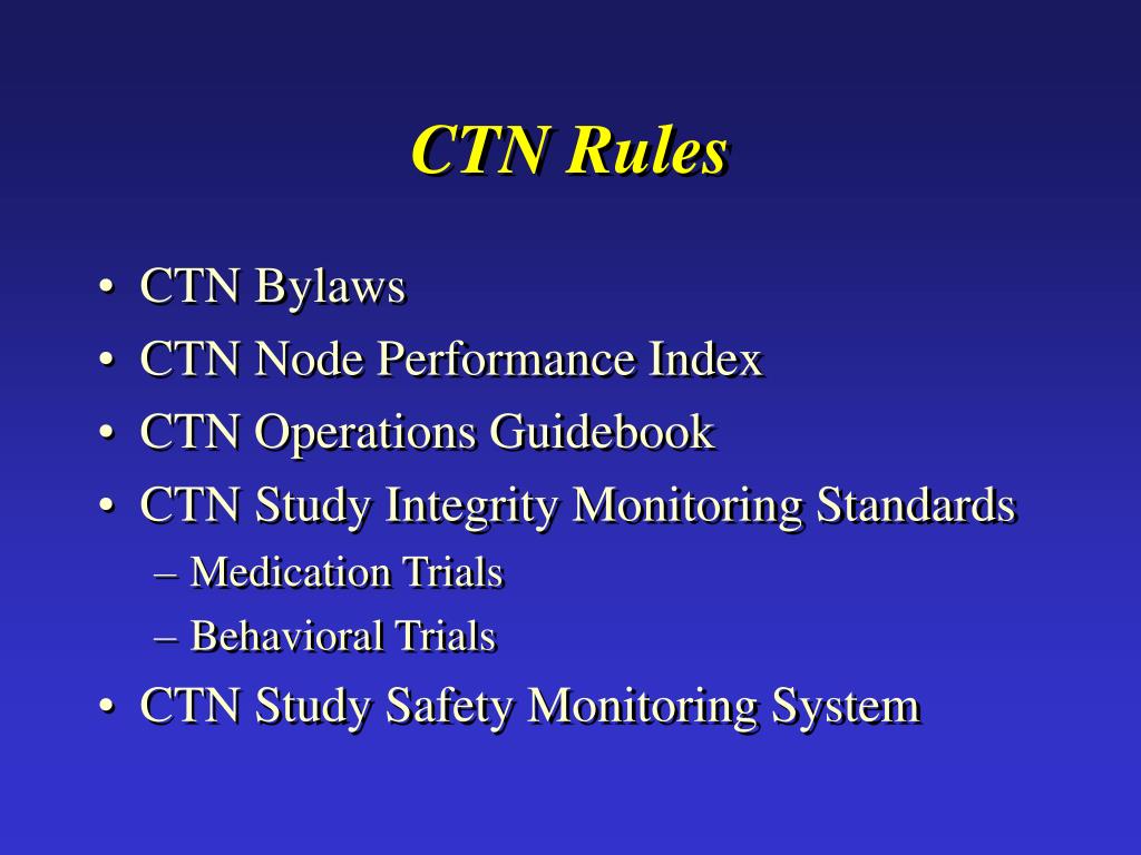 PPT - National Drug Abuse Treatment Clinical Trials Network PowerPoint ...