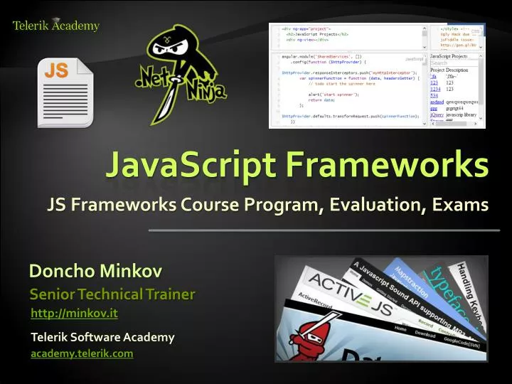 PPT - JavaScript Frameworks PowerPoint Presentation, free download - ID ...