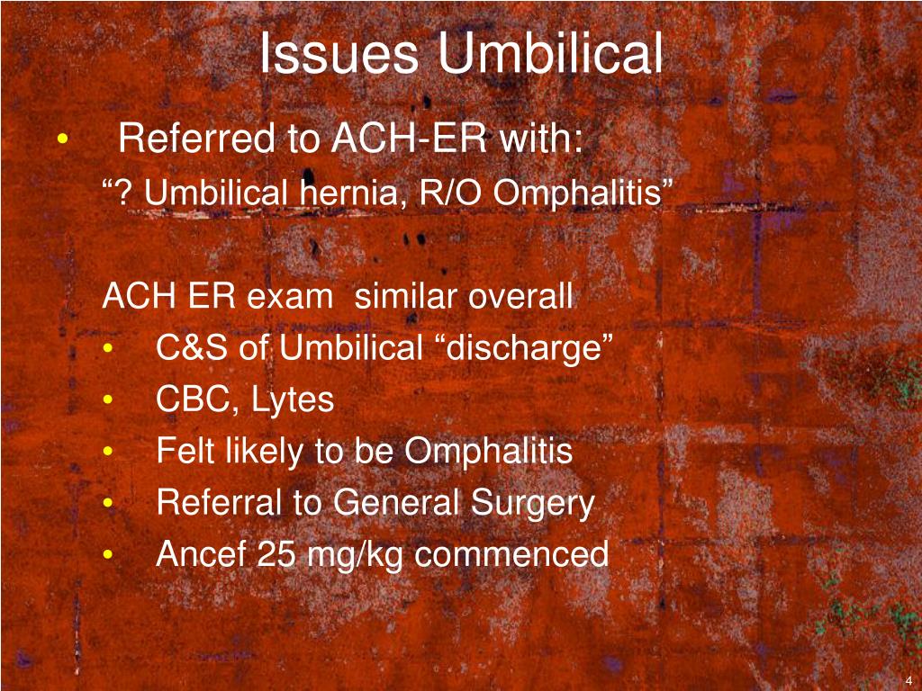 PPT - Acute Umbilical Complaints in the Pediatric ER PowerPoint ...