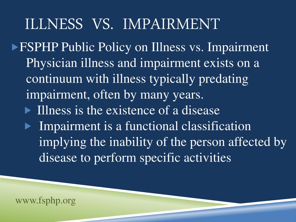PPT - Signs & Behaviors of Potential impairment in the medical ...