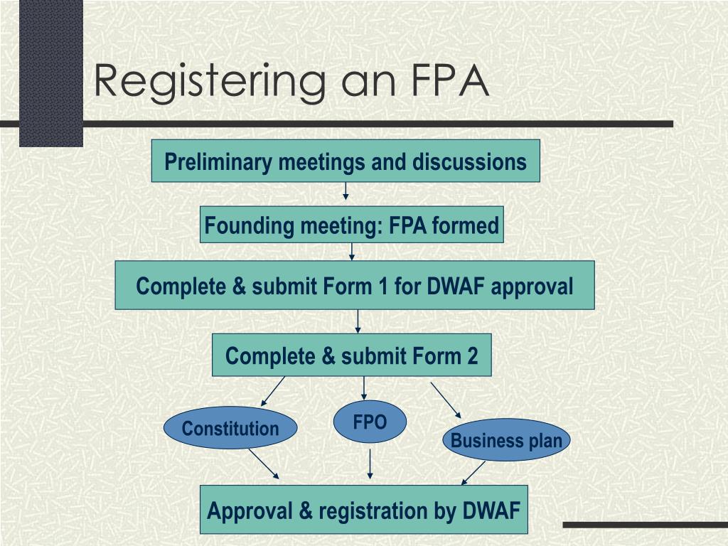 PPT - Forming an FPA: The Founding Meeting Guide PowerPoint ...