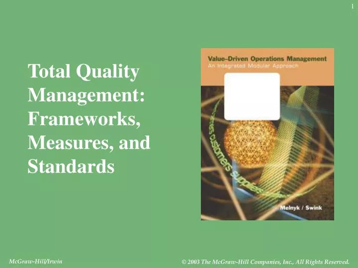 PPT - Total Quality Management: Frameworks, Measures, and Standards ...