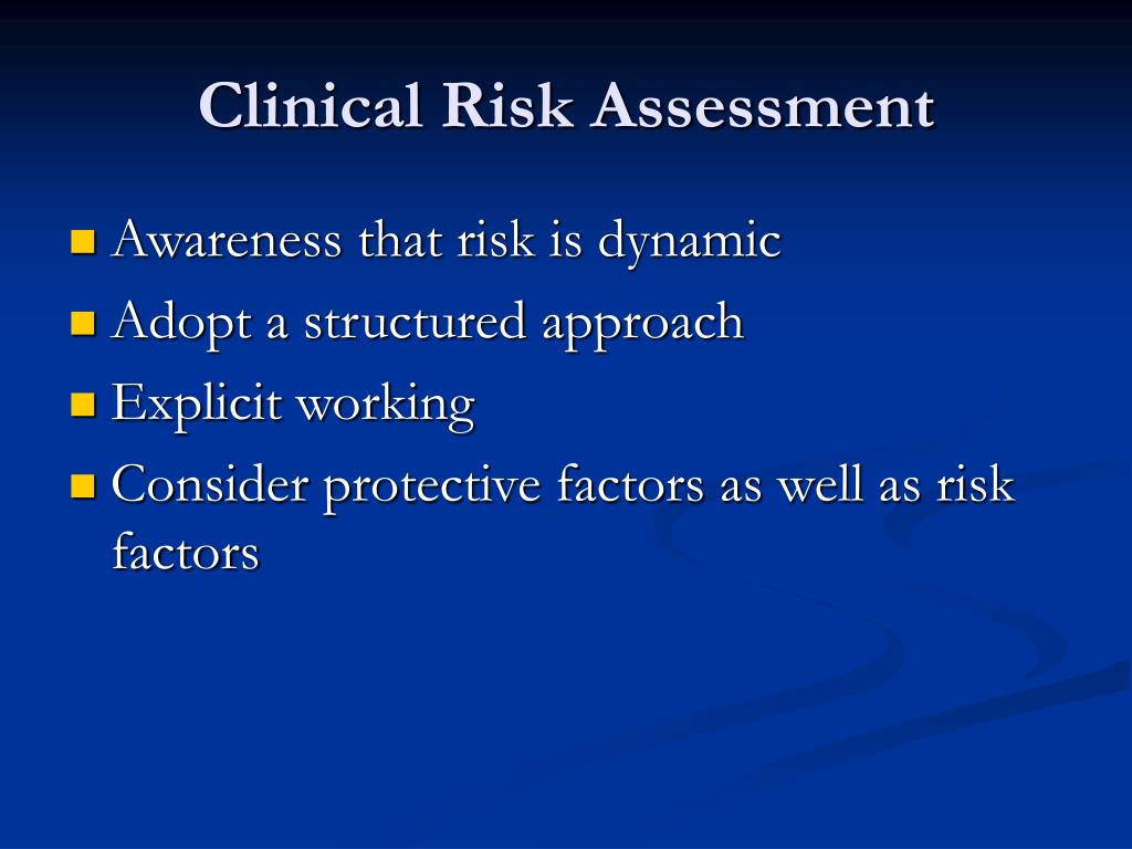 Clinical Risk Assessment Template