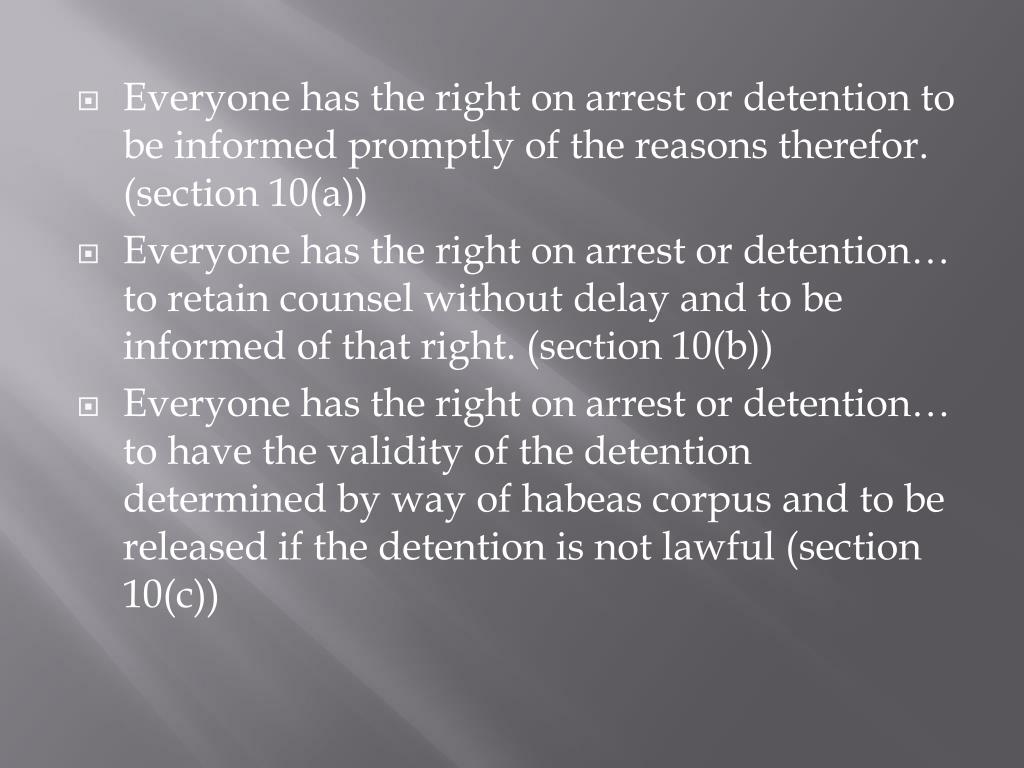 PPT - The Canadian Charter of Rights and Freedoms PowerPoint ...