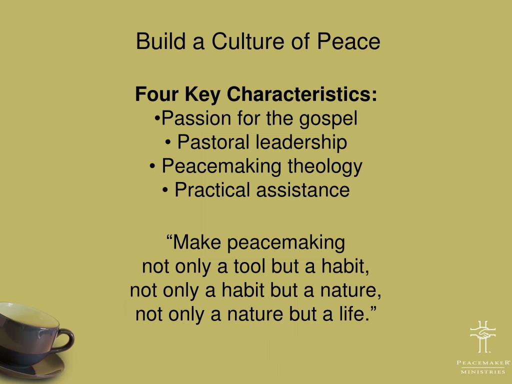 PPT - The Power of a Peacemaking Church: Displaying the Glory of the ...