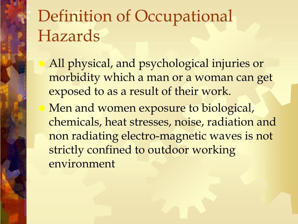 PPT - Understanding Environmental Health Risks for Female Professionals ...