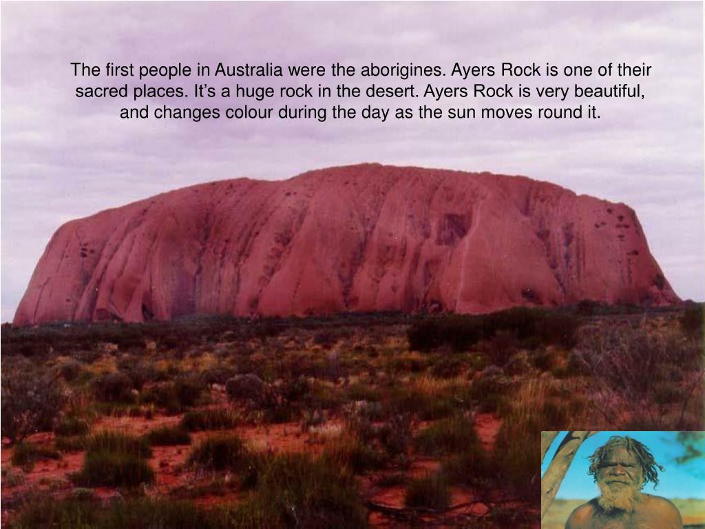 PPT - The first people in Australia were the aborigines. Ayers Rock is ...