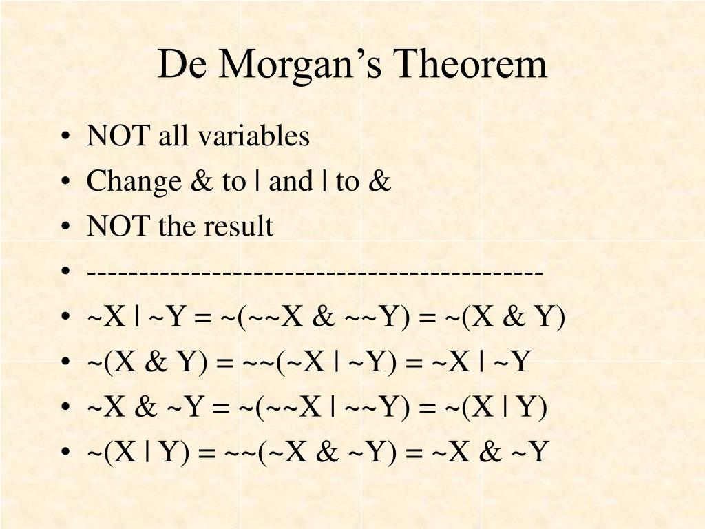 PPT - Basic Logic Gates and De Morgan's Theorem PowerPoint Presentation ... PPT - Basic Logic Gates and De Morgan's Theorem PowerPoint Presentation ...