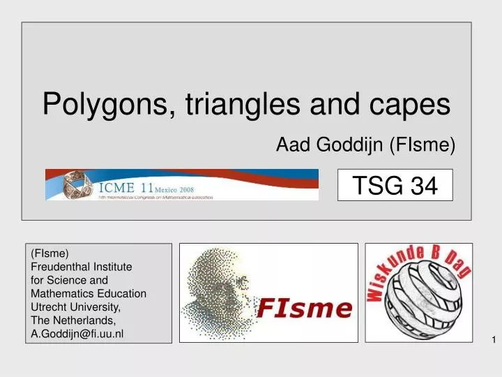 PPT - (FIsme) Freudenthal Institute for Science and Mathematics ...