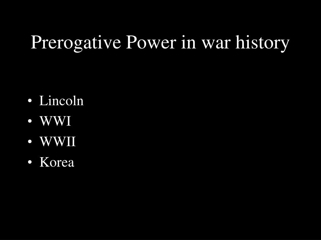 PPT - Presidential War Powers After September 11, 2001 PowerPoint ...
