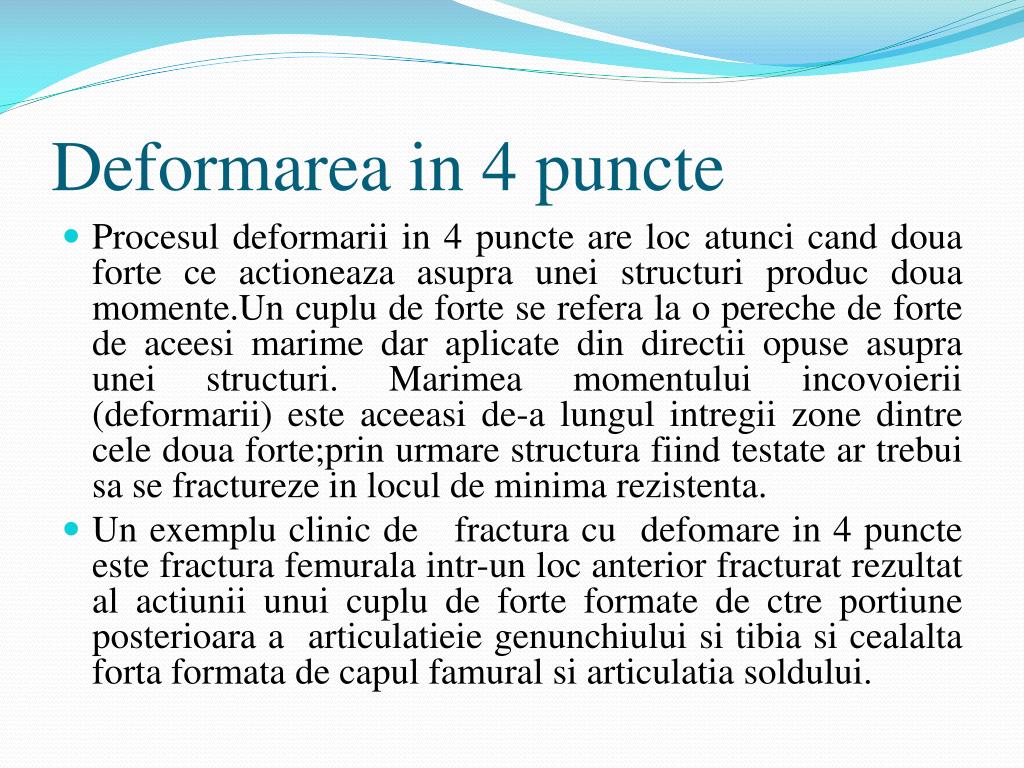 PPT - Facultatea de Mecanica Deformarea osoasa PowerPoint Presentation ...