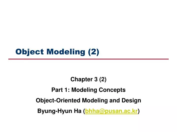 PPT - Object Modeling (2) PowerPoint Presentation, free download - ID ...