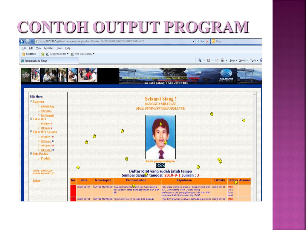 PPT - ANALISIS DAN PERANCANGAN SISTE M TINJAUAN RAPAT MANAJEMEN PADA PT ...