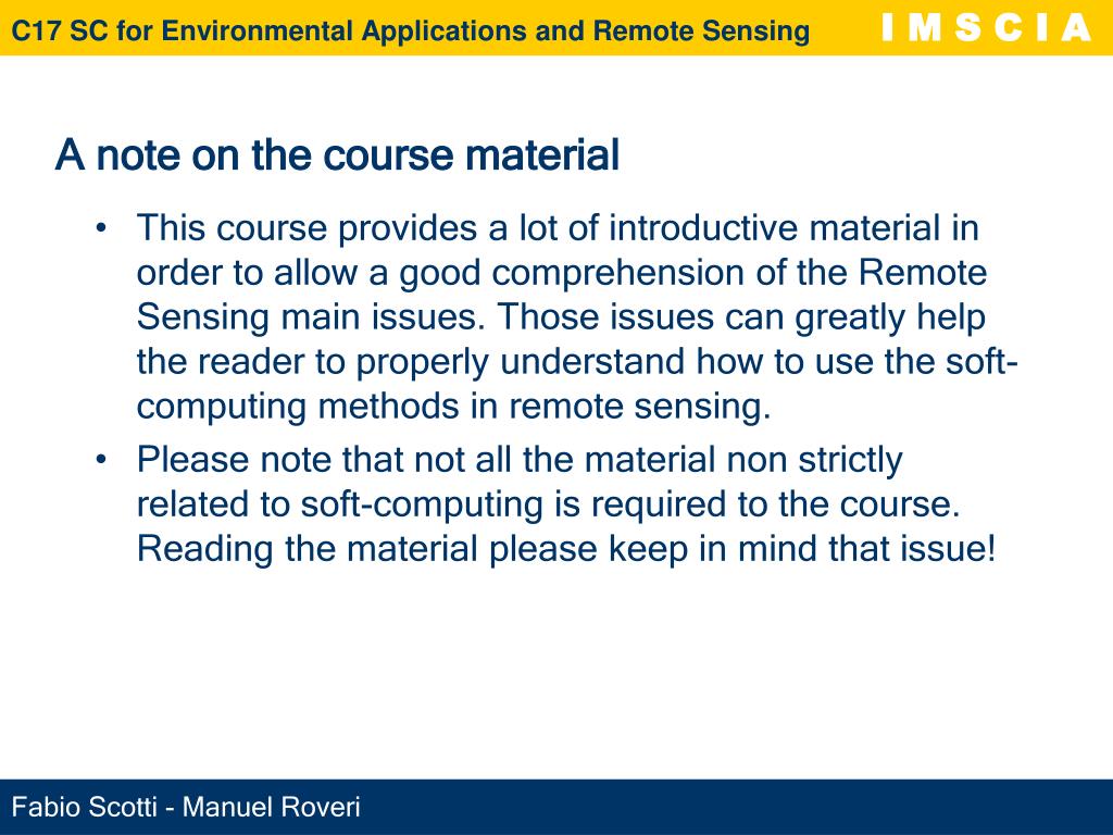 PPT - Fabio Scotti - Manuel Roveri Universit à degli studi, Milano ...