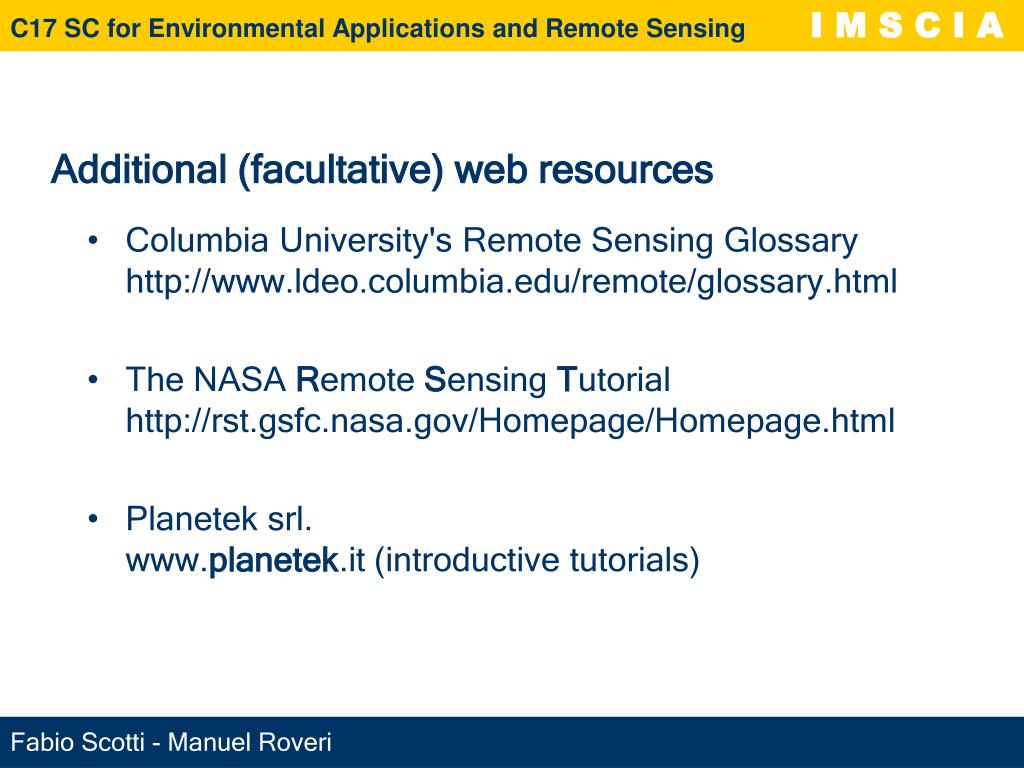 PPT - Fabio Scotti - Manuel Roveri Universit à degli studi, Milano ...