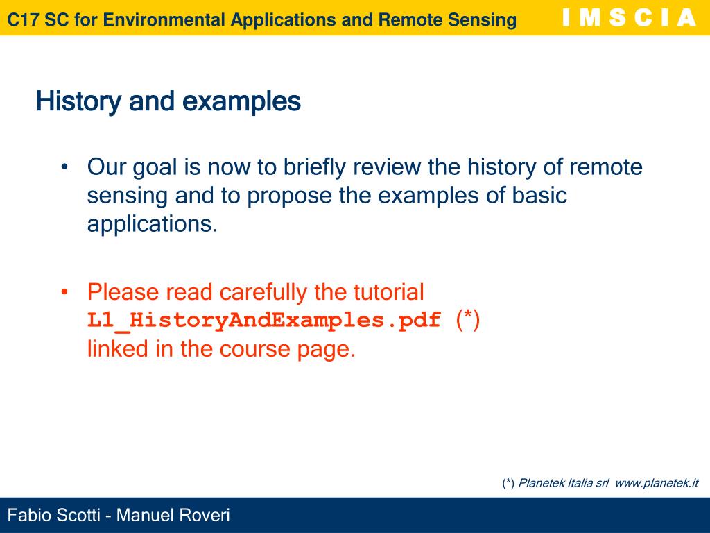 PPT - Fabio Scotti - Manuel Roveri Universit à degli studi, Milano ...