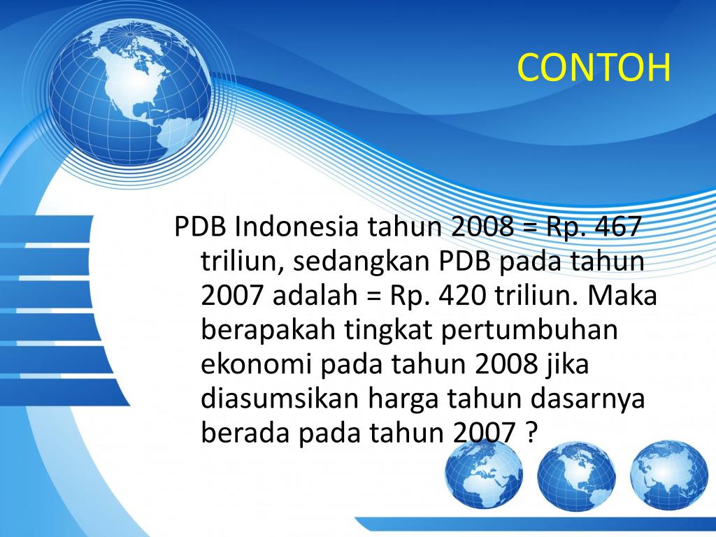 PPT - PENDAPATAN NASIONAL, PERTUMBUHAN DAN STRUKTUR EKONOMI PowerPoint ...