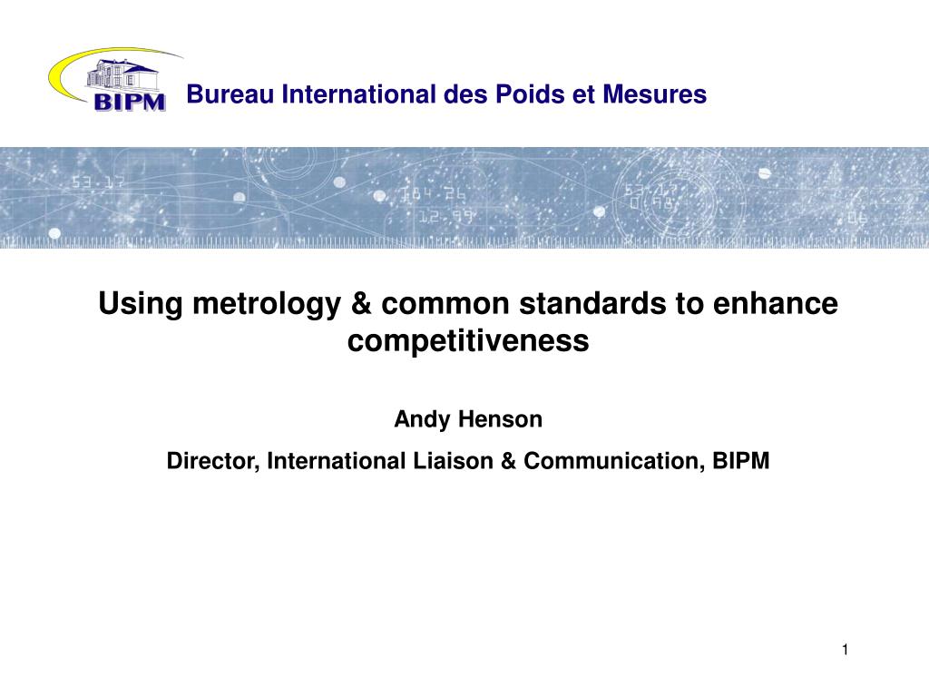 PPT - Bureau International des Poids et Mesures PowerPoint Presentation ...