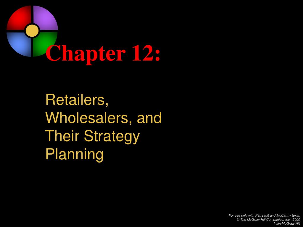 PPT - Chapter 12: Retailers, Wholesalers, and Their Strategy Planning ...
