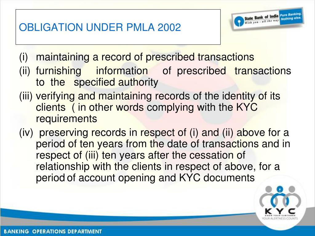 PPT - KNOW YOUR CUSTOMER AND ANTI-MONEY LAUNDERING PowerPoint ...