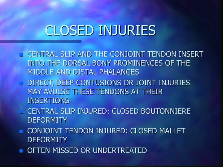 PPT - EXTENSOR TENDON INJURIES PowerPoint Presentation - ID:2952764