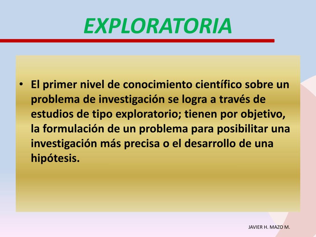 PPT - INVESTIGACIÓN EDUCATIVA Javier H Mazo M PowerPoint Presentation ...