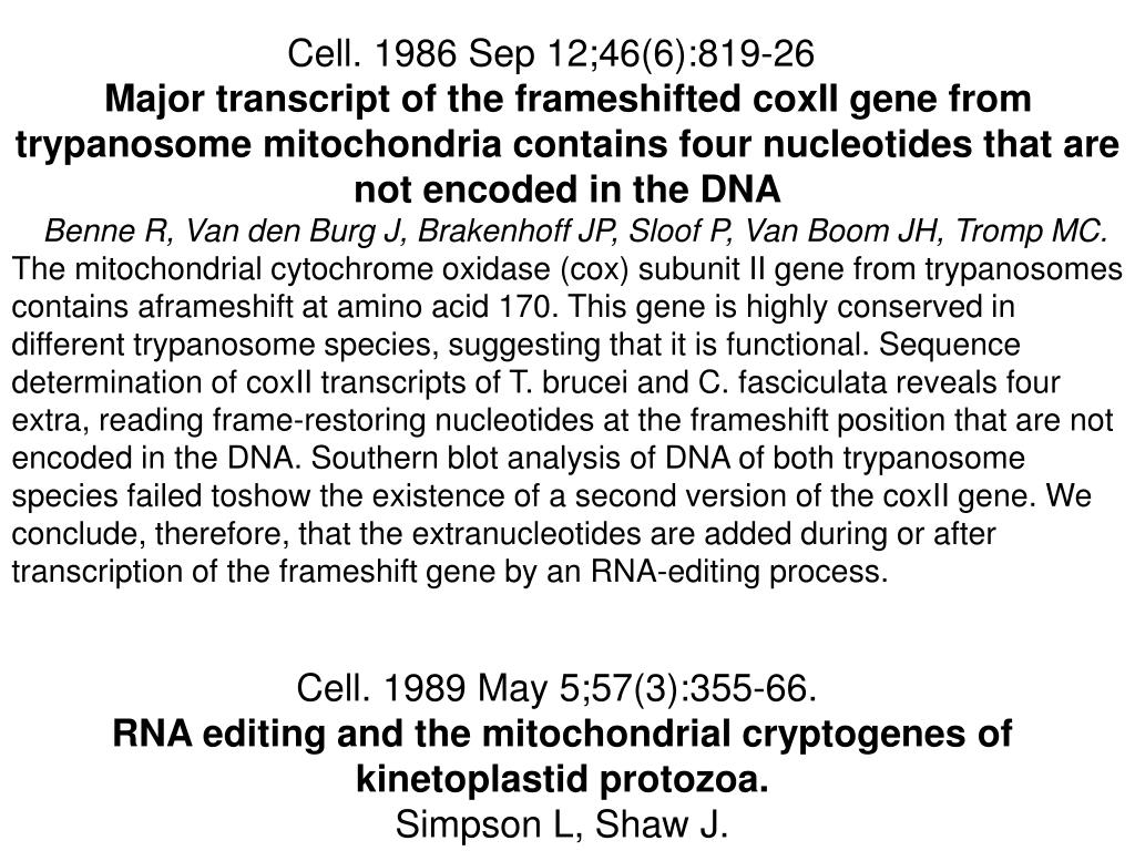 PPT - The RNA World Sidney Altman 1989 Nobel Laureate in Chemistry ...