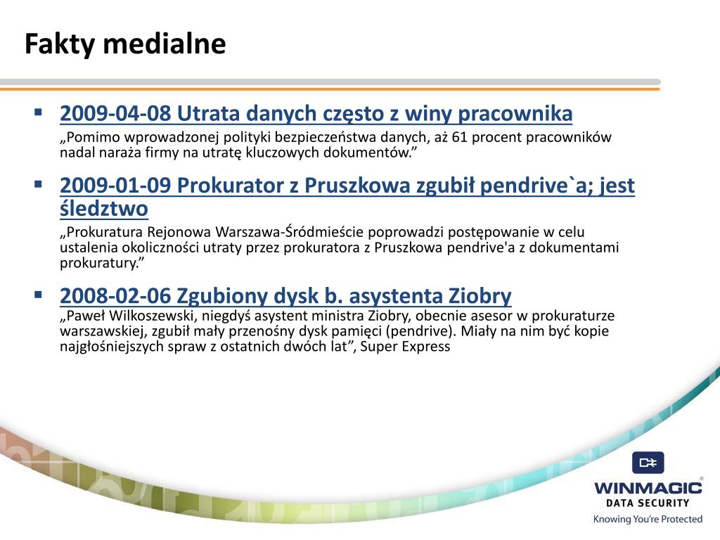 PPT - WinMagic SecureDoc ważny element polityki bezpieczeństwa ...