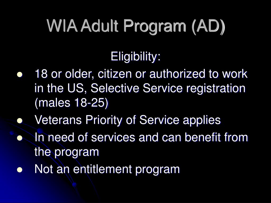 PPT - WIA and Colorado’s Workforce Centers PowerPoint Presentation ...