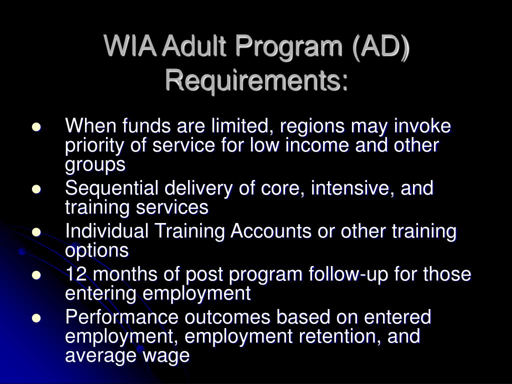 PPT - WIA and Colorado’s Workforce Centers PowerPoint Presentation ...