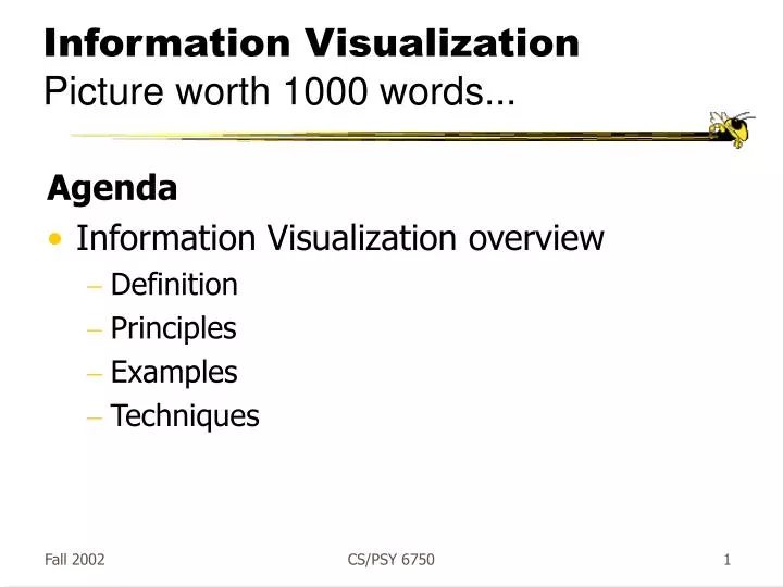 PPT - Information Visualization Picture worth 1000 words... PowerPoint ...