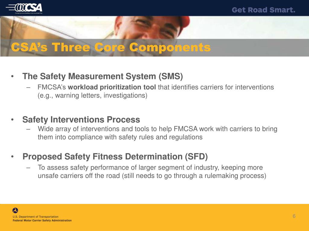 PPT - CSA: Measuring and Improving Commercial Motor Vehicle Safety ...