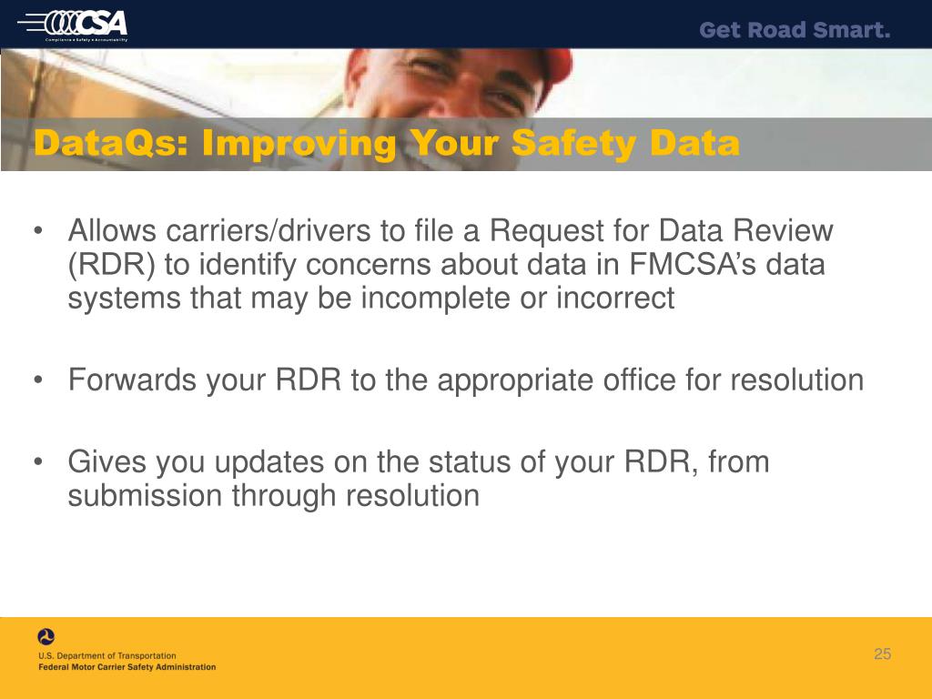 PPT - CSA: Measuring and Improving Commercial Motor Vehicle Safety ...